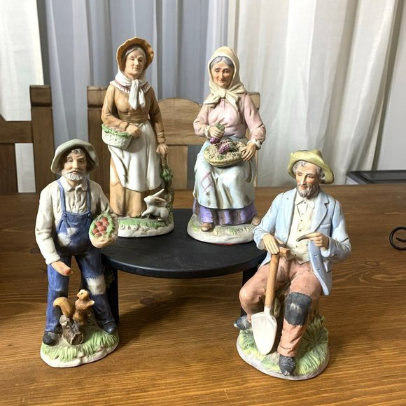 Homco | Accents | Vintage Homco 433149 Old Men Woman Farmer Gods ...